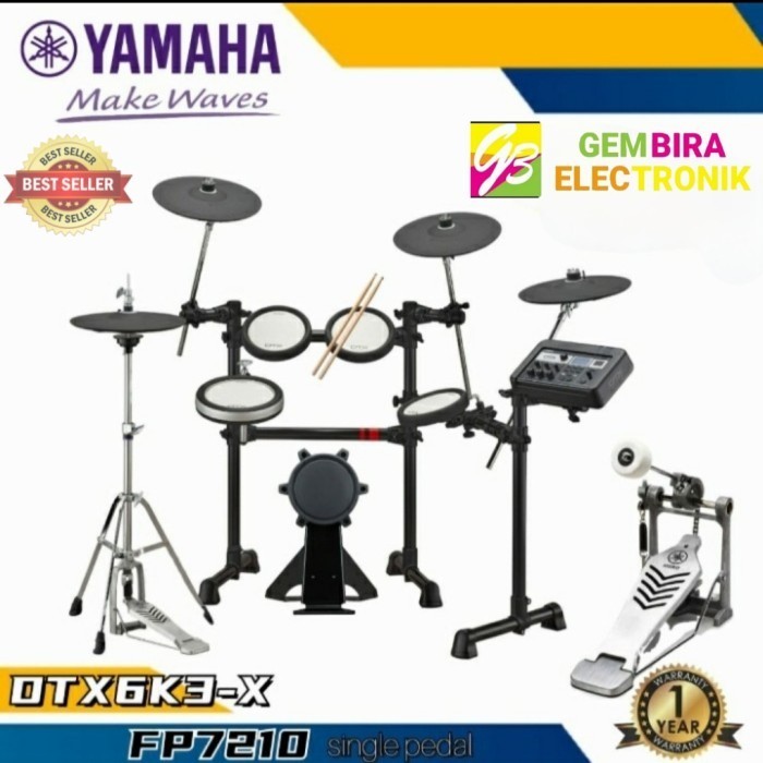 Jual Drum Elektrik Yamaha DTX 6K3 X Garansi Resmi Yamaha Indonesia ...