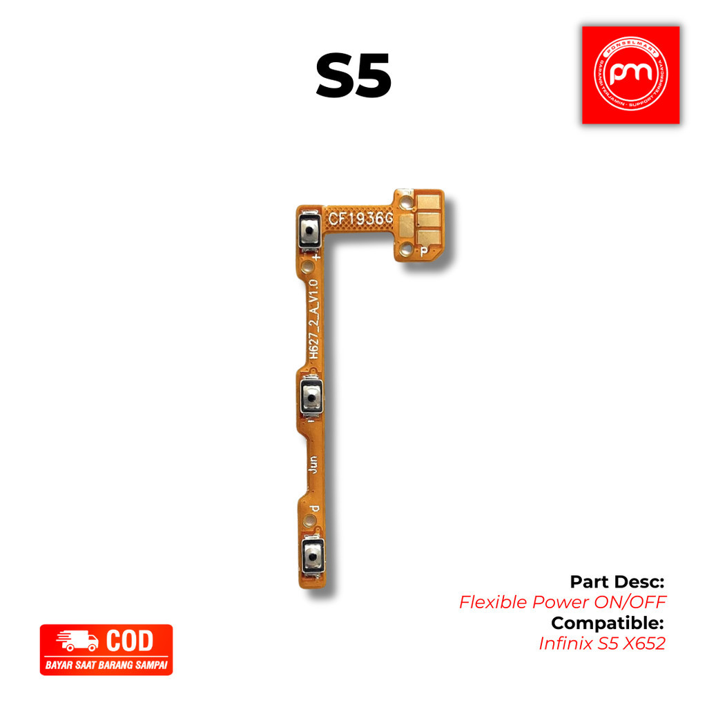 Jual Flexible Power ON/OFF Volume Infinix S5 X652 | Shopee Indonesia