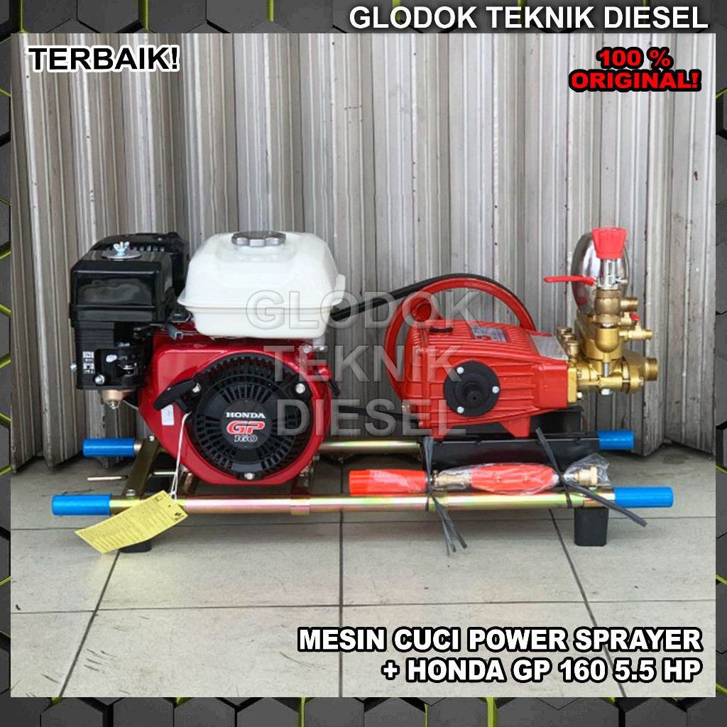 Jual Mesin Power Sprayer Steam Cuci Motor & Mobil + HONDA GP 160 GP160 Engine Bensin SIAP PAKAI ...