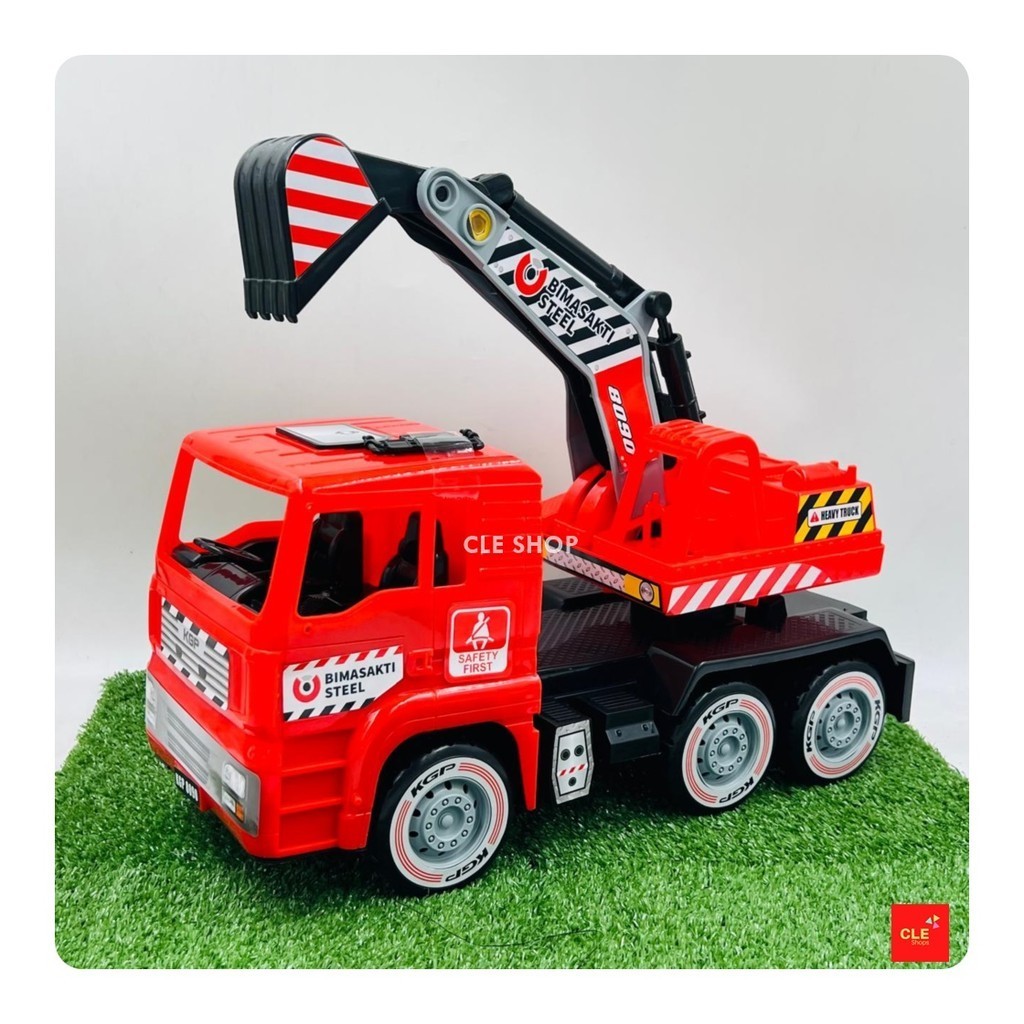 Jual Mainan Mobil truk Kontruksi excavator Besar | Shopee Indonesia