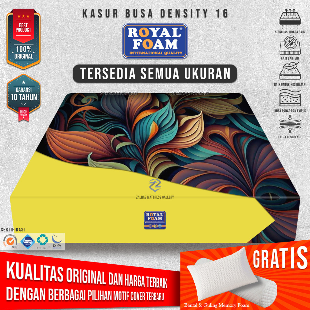 Jual Kasur Busa Royal Foam Density 16 Garansi Resmi 10 Tahun | Shopee ...