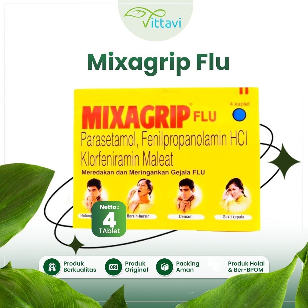 Jual Mixagrip Flu / Flu & Batuk Kuning Hijau Miksagrip | Shopee Indonesia