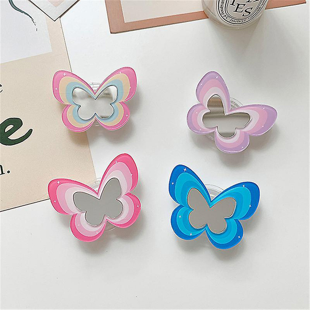 Jual Ins Korea pop socket aesthetic 3D Butterfly Phone Holder ...