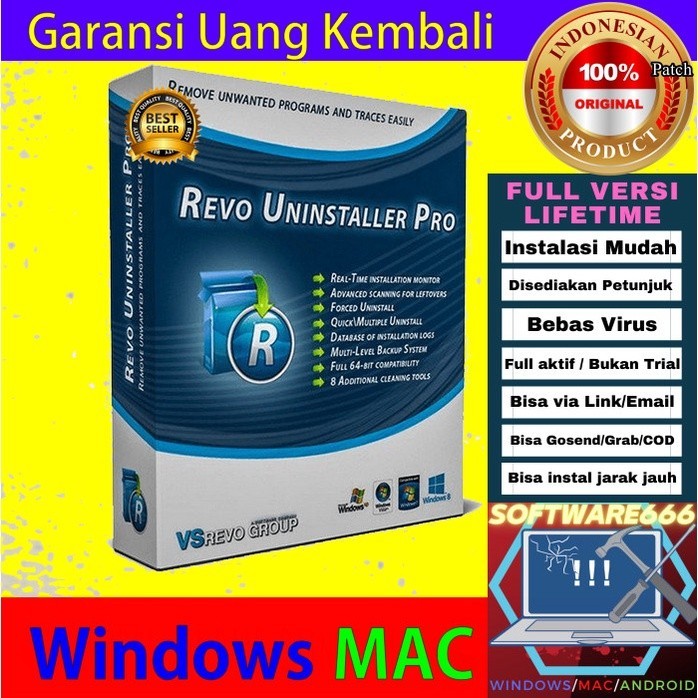 Jual Software Uninstall Aplikasi: Revo Uninstaller Pro 4 [WIN ...