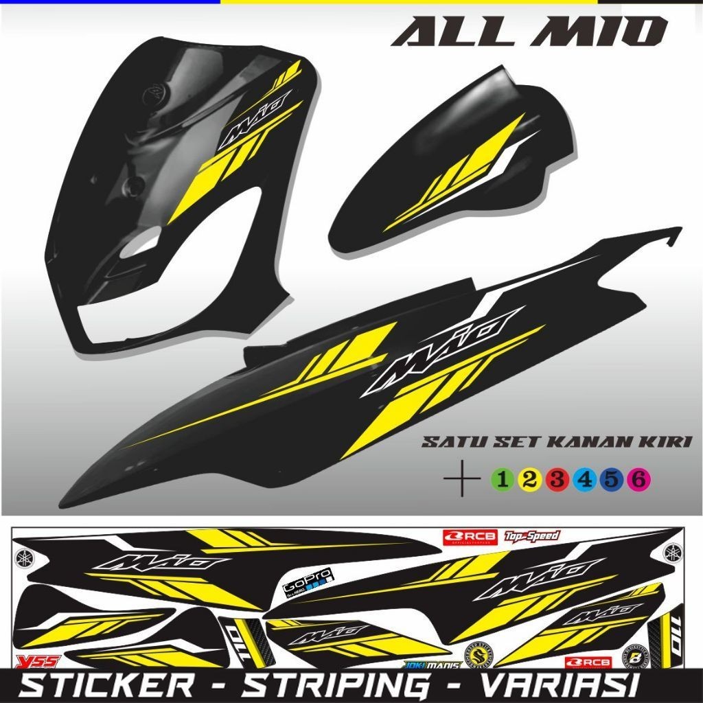 Jual SETIKER VARIASI STIKER LIS MIO OLD / STRIPING VARIASI MIO SPORTY ...
