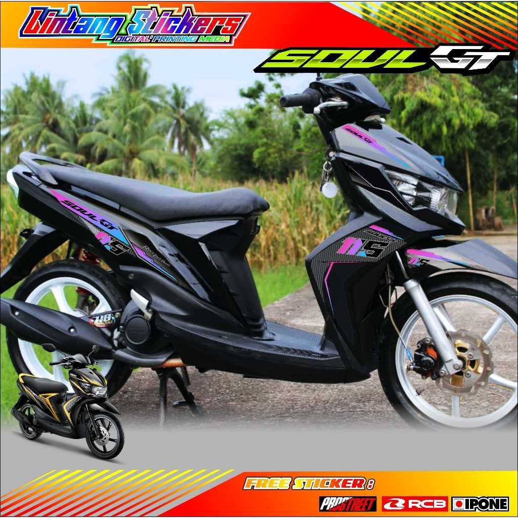 Jual STRIPING VARIASI YAMAHA MIO SOUL GT 115 / STIKER LIST MOTOR YAMAHA ...