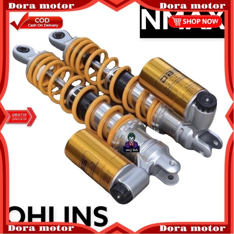 Jual DM Shock Tabung Nmax,Pcx Model Ohlins Ukuran 340mm Free Sticker ...