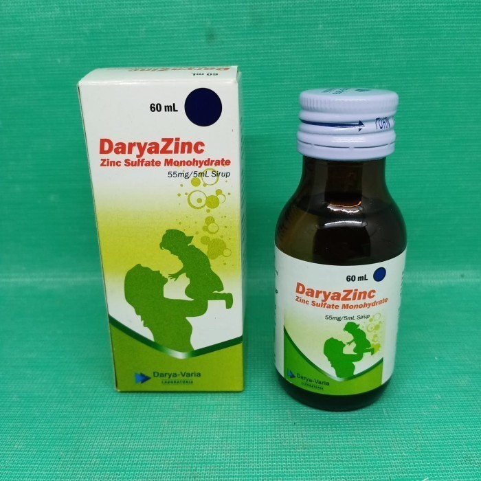 Jual Daryazinc Syr 60ml - Untuk mengganti cairan tubuh yang hilang dan ...