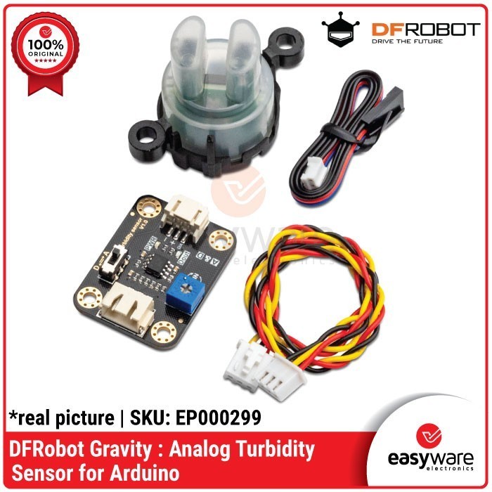 Jual DC99 DFROBOT GRAVITY ANALOG TURBIDITY SENSOR FOR ARDUINO | Shopee Indonesia