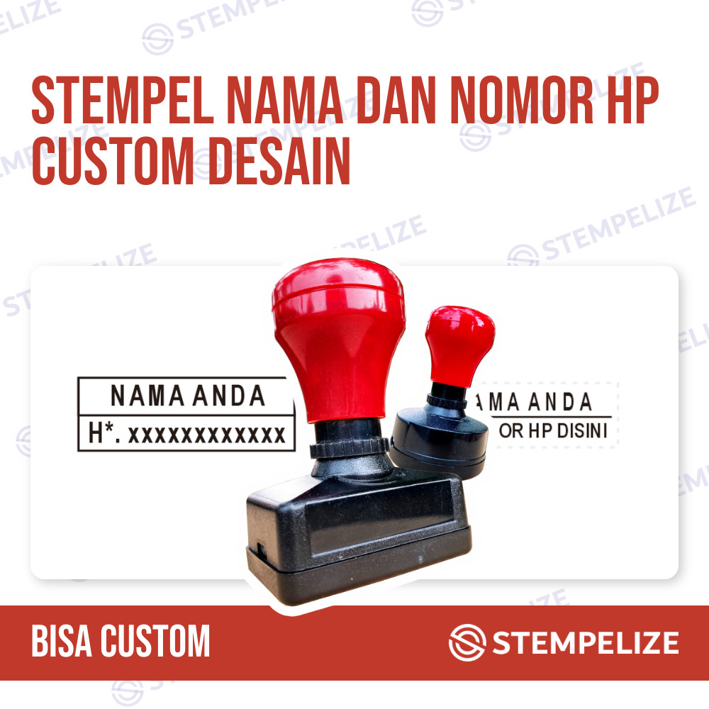 Jual Stempel Nama Dan Nomor HP Custom Desain | Shopee Indonesia