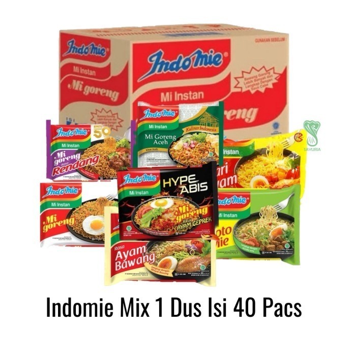 Jual Indomie Mix 1 Dus Isi 40 Pacs - Mix | Shopee Indonesia