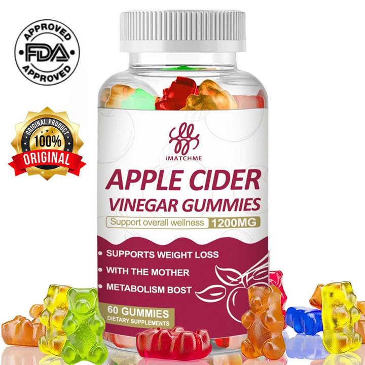Jual iMATCHME Apple Cider Vinegar Gummies Natural Slimming Weight Loss ...