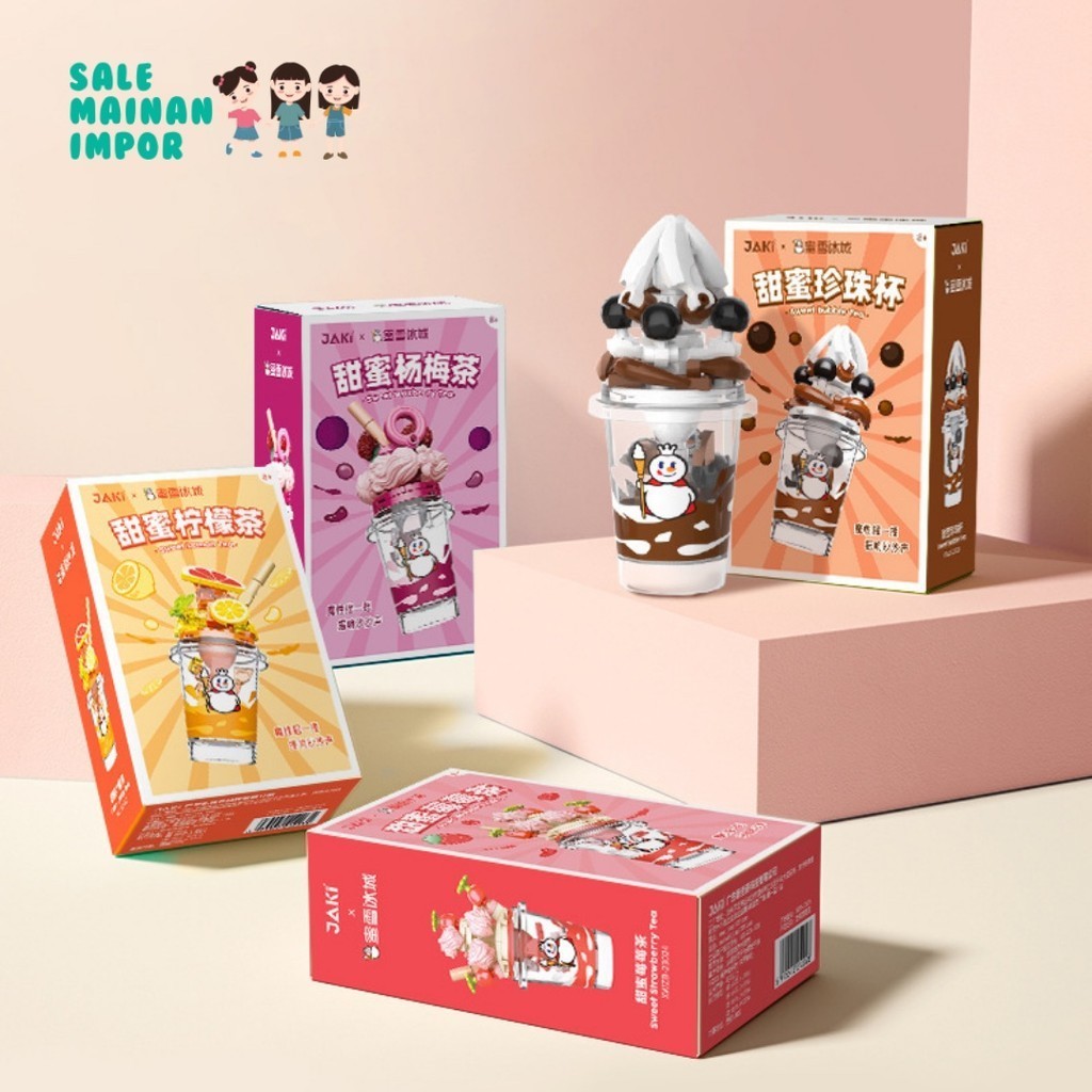 Jual SMI MIXUE JAKI MILK TEA Building Block Seri Mixue Teh Susu 3D DIY ...