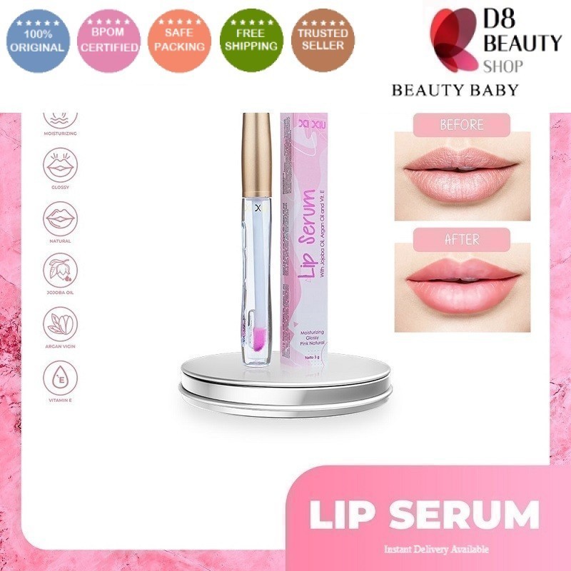 Jual ֍D8֎ XI XIU Lip Serum - Moisturizing Glossy Pink Natural | XiXiu ...
