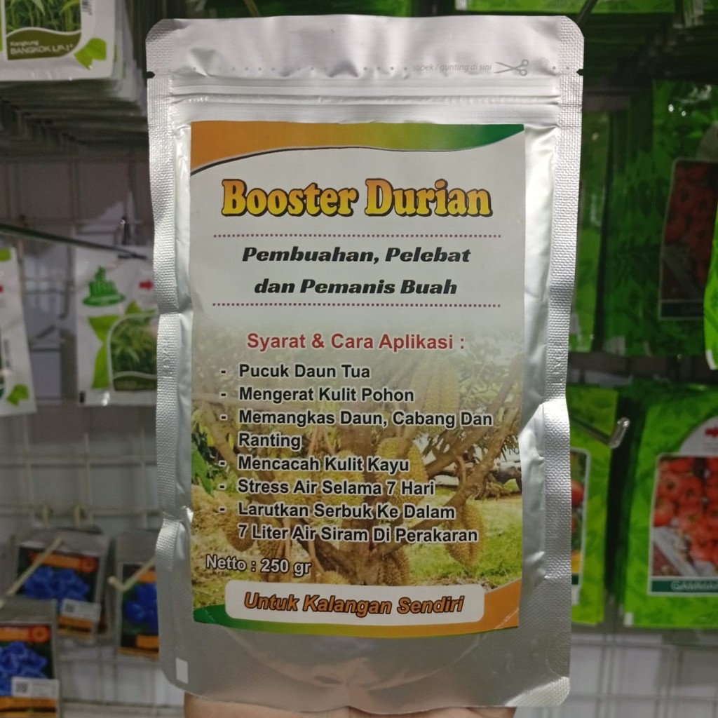 Jual Boster Booster Durian Pupuk Tanaman Buah Duren Agar Cepat Berbuah Lebat | Shopee Indonesia