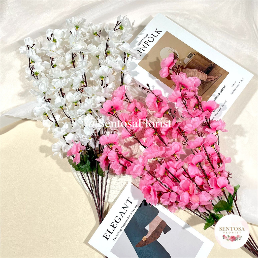 Jual Bunga Sakura Jepang Cabang 7 Artificial Cherry Blossom Buatan ...