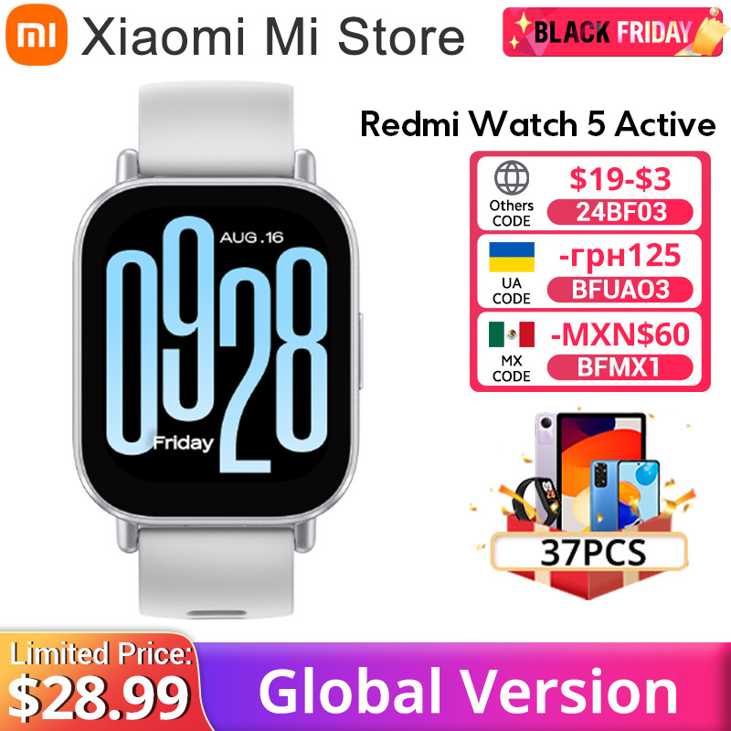Jual Global Version Xiaomi Redmi Watch 5 Active 2'' Display Up to 18 ...