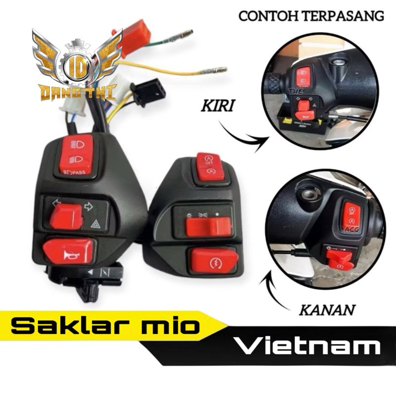 Jual Saklar Vietnam Set Kiri Kanan Plus Hazard All Mio Aerox Jupiter Mx ...