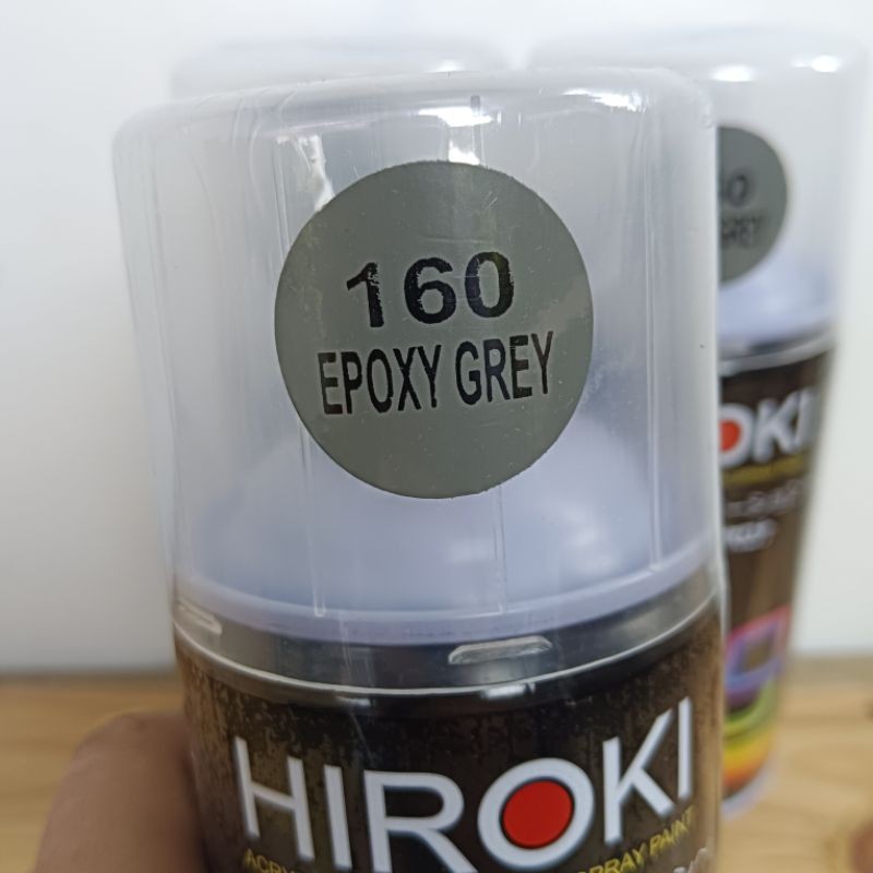 Jual cat spray pilok pilox cat semprot HIROKI 160 EPOXY GREY epoxy poxy ...