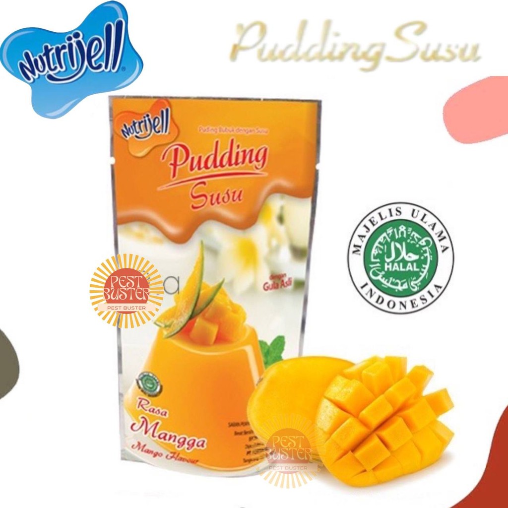 Jual NUTRIJELL PUDDING Bubuk Susu Rasa MANGGA NUTRIJEL PUDING Mango ...