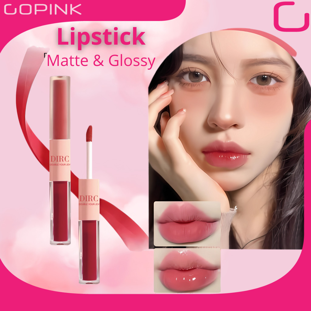 Jual DIRC 2in1 Matte + Glossy Lipstik Lip Mud Lip Cream Lip Glossy Dua ...