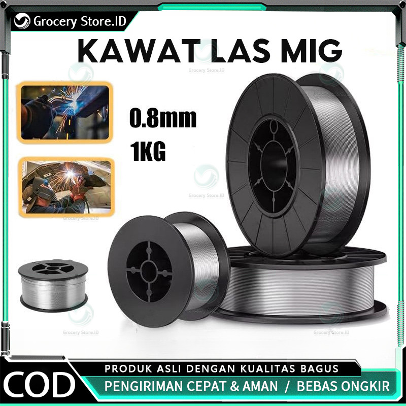 Jual Kawat las mig 1mm 1kg Kawat Las Flux Cored Gasless 0.8 mm 1 kg 0.8 mm 1 kg Welding Core ...