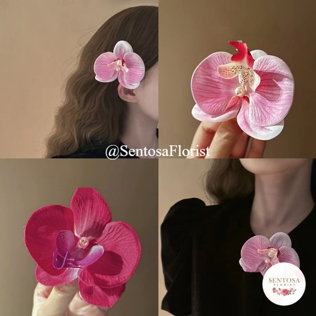 Jual [READY] Orchid Hair Clip / GIA Jepitan Rambut Bunga Anggrek ...