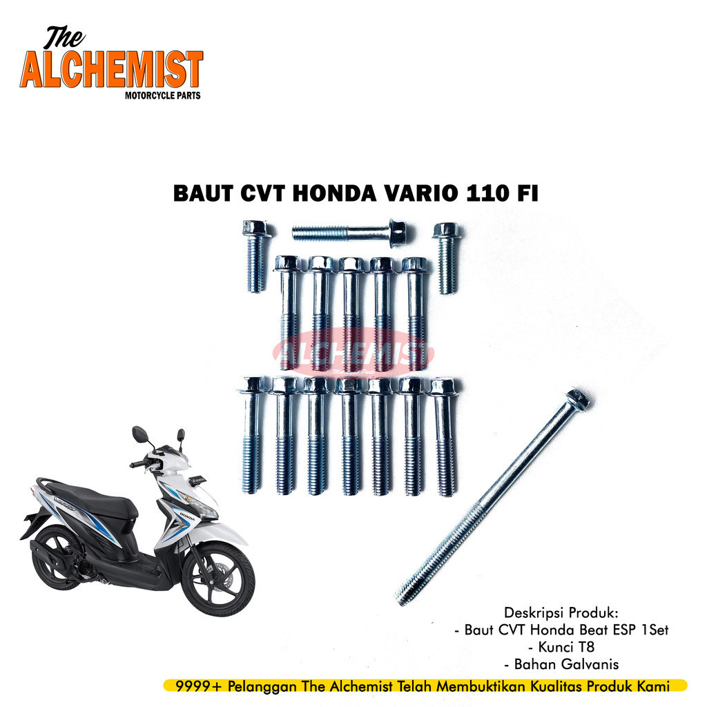 Jual COD Baut CVT Vario 110 FI / Baud Cover CVT Honda Vario 110 FI 1Set ...