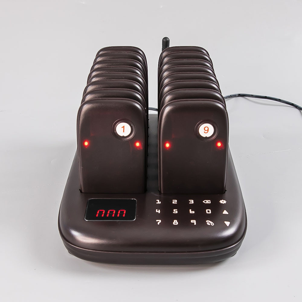 Jual Wireless Restaurant Pager System Food Truck Queue Calling Customer ...