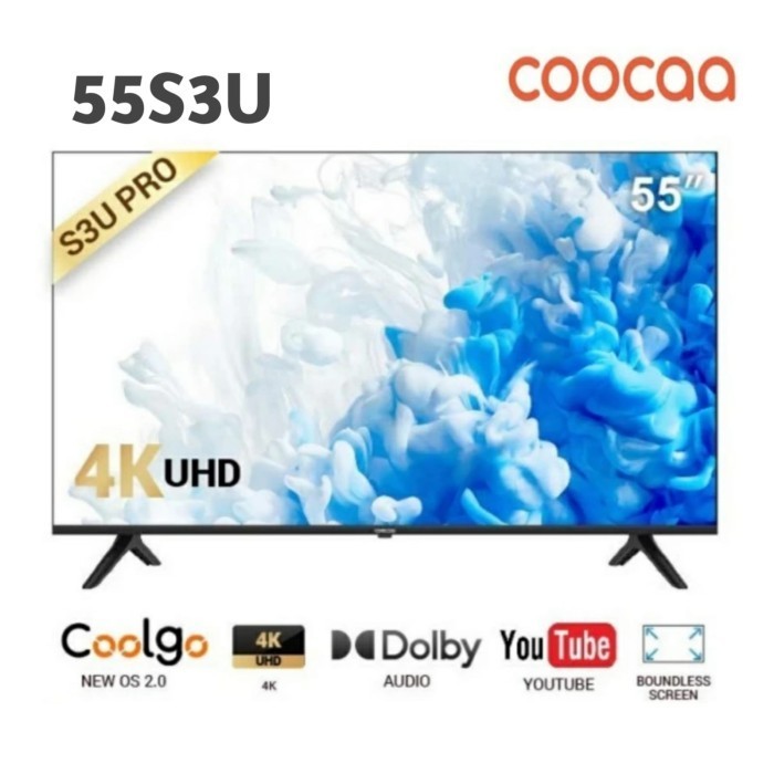 Jual COOCAA 55S3U PRO 4K SMART TV 55 inch | Shopee Indonesia