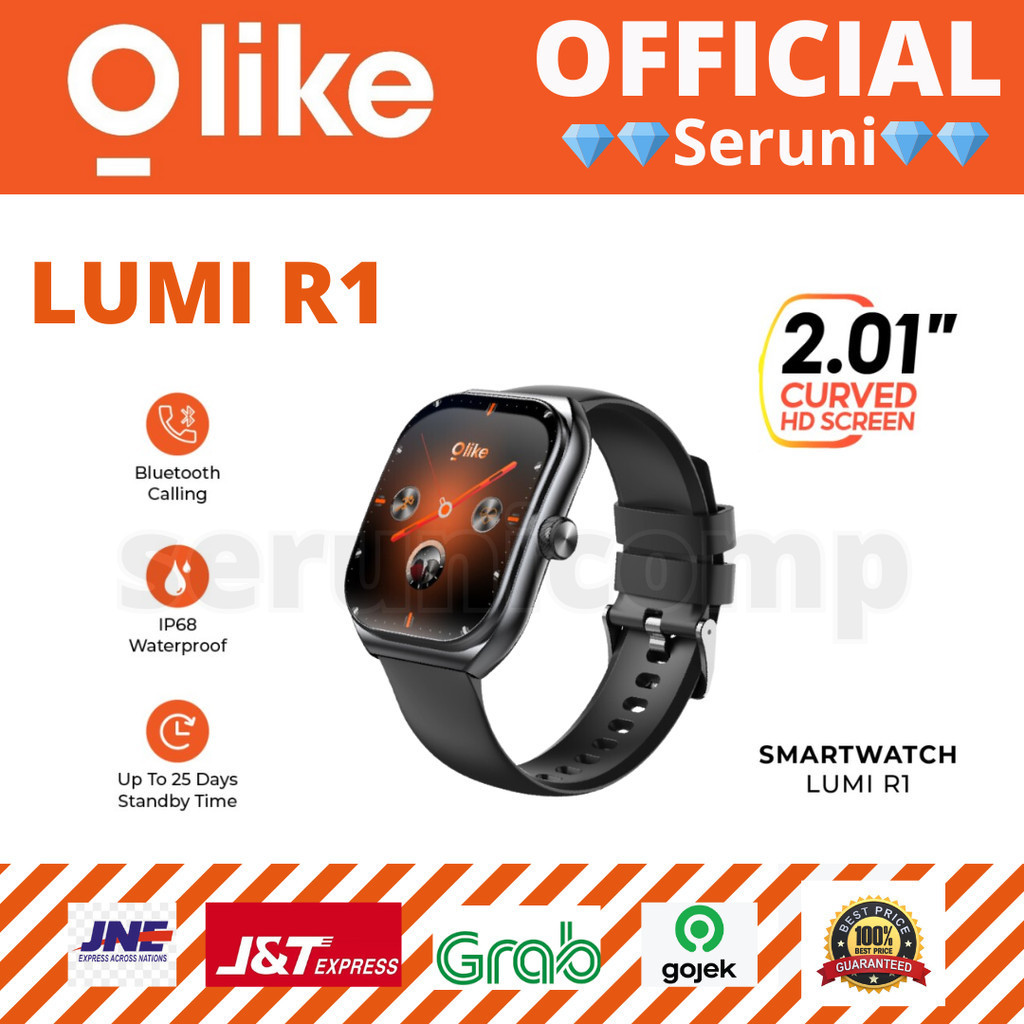 Jual OLIKE LUMI R1 SMARTWATCH 2.01" ULTRA WIDE SCREEN BLUETOOTH CALLING ...
