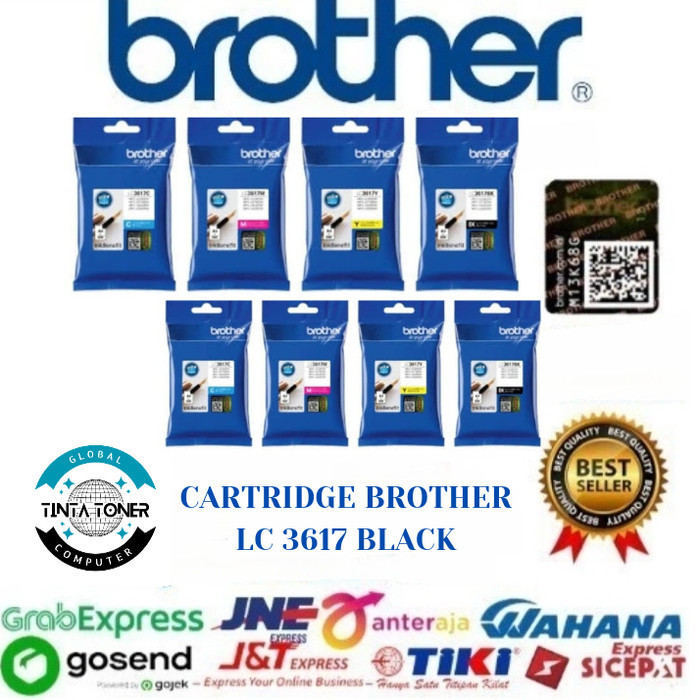 Jual CATRIDGE BROTHER LC 3617 ORIGINAL ( B C Y M ) | Shopee Indonesia