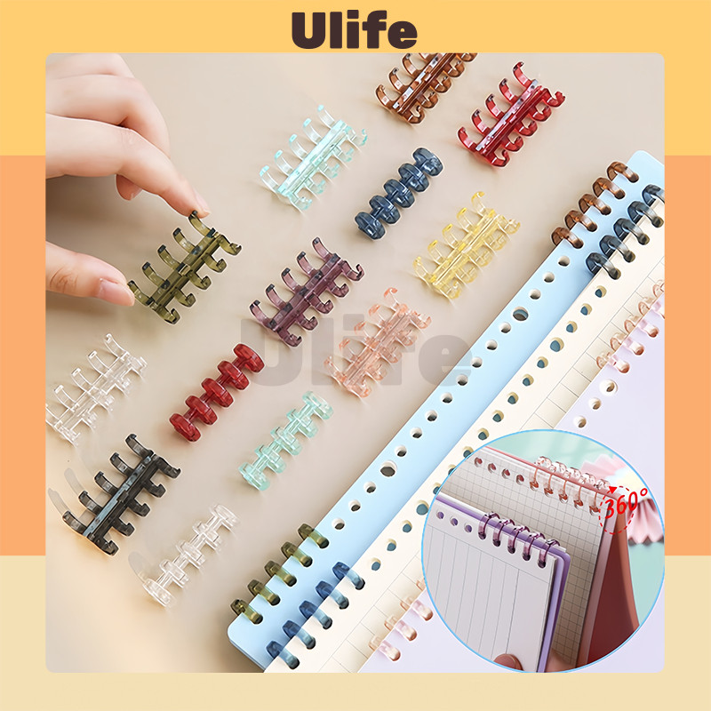 Jual DIY Ring Binding Binder Loose Leaf 5lubang Spiral Bahan Plastik ...