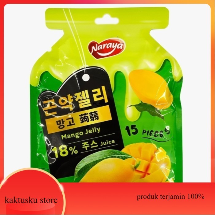 Jual permen Naraya konnyaku 300 gr/permen jelly mango/blueberry/strawberry konyaku 300 gram ...