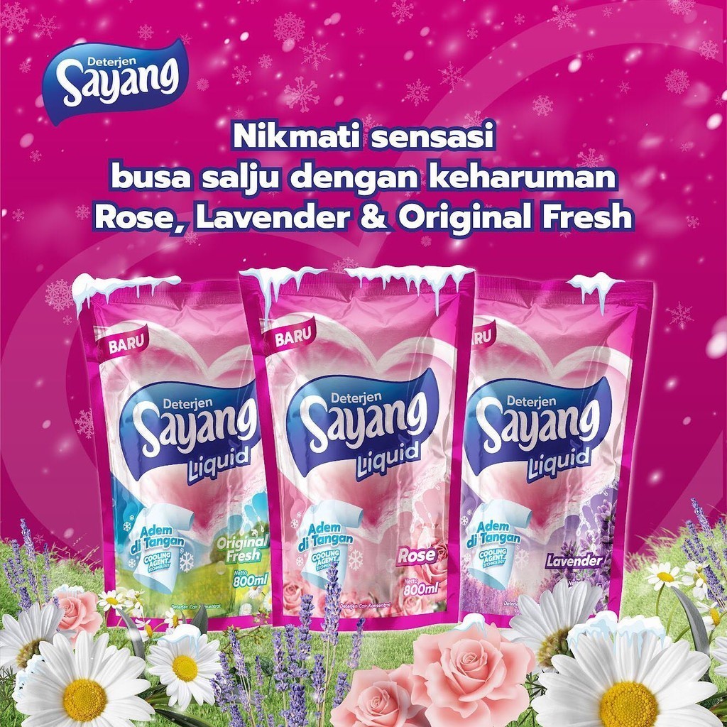 Jual Sayang Detergent Liquid 800mL / 750mL / 625mL / 510mL - Deterjen Cair | Shopee Indonesia