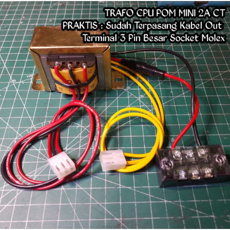 Jual Trafo CPU Pom Mini 2A CT Sudah Terpasang Kabel Out Socket 3 Pin ...