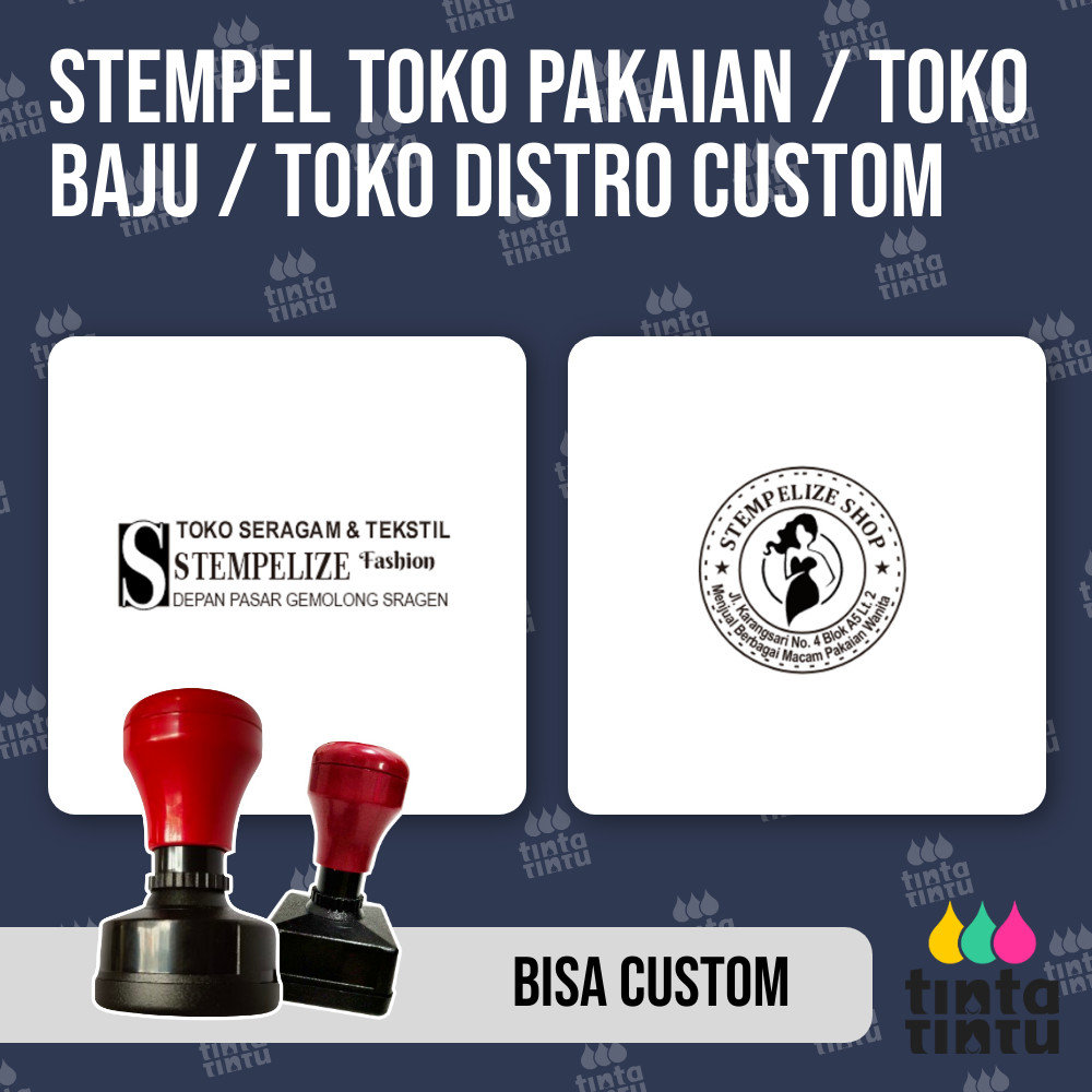 Jual Stempel Toko Pakaian / Toko Baju / Toko Distro Custom | Shopee ...