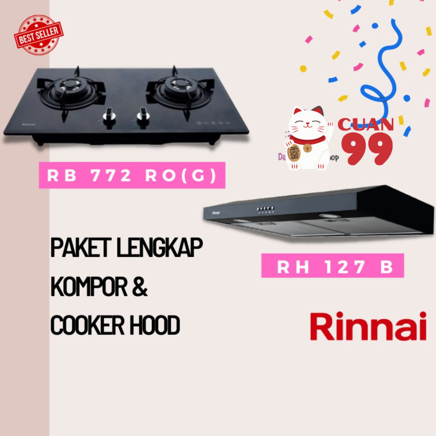 Jual FROMO SPESIAL PAKET KOMPOR TANAM RINNAI RB 772 ROG & HOOD RH 127 B KHUSUS EKSPEDISI ...