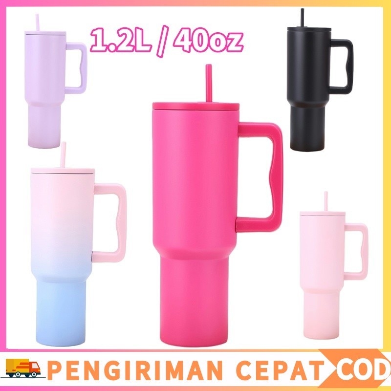 Jual 【COD】1200ml Simple Modern Tumbler Stainless / Gagang Tumbler ...