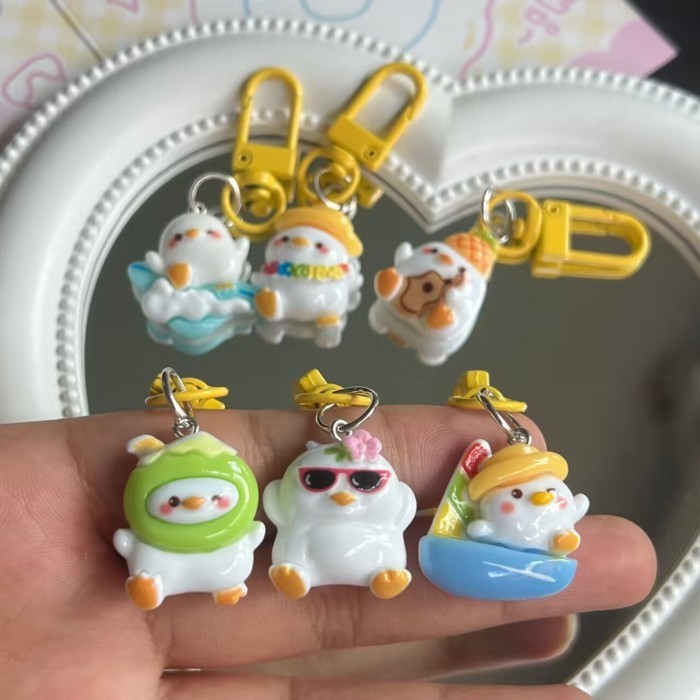 Jual Gantungan Kunci BEBEK EDITION CUTE Ganci Keychain Akrilik Resin ...