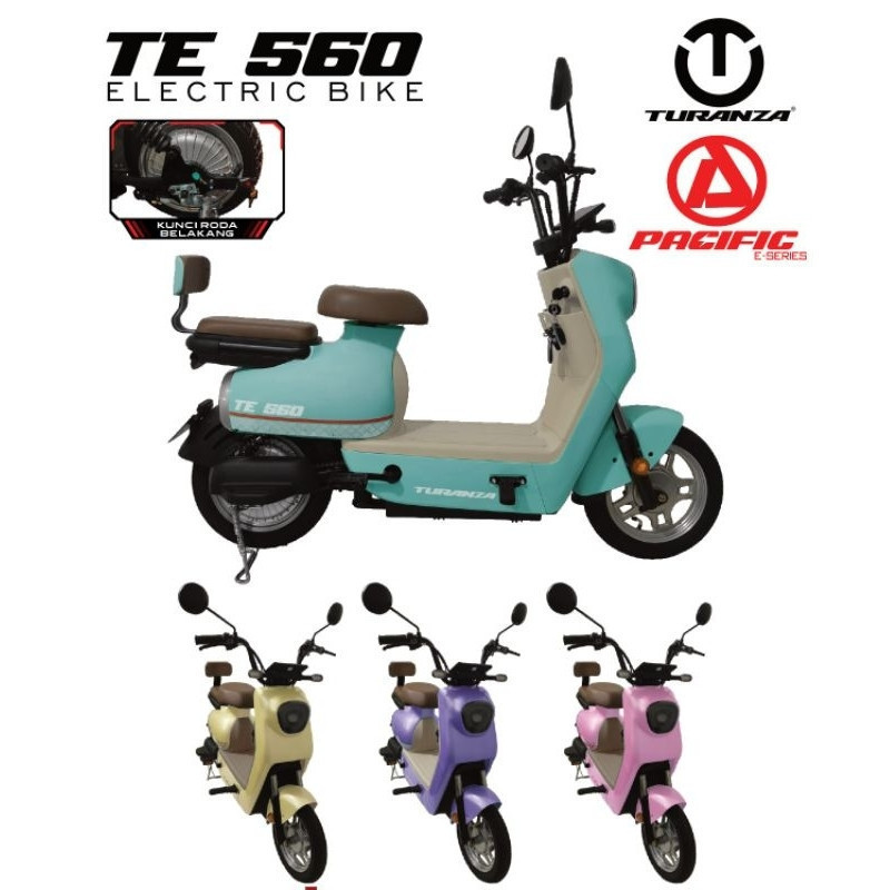 Jual Sepeda Listrik / Ebike TURANZA TE 560 TE 512 By PACIFIC GARANSI RESMI | Shopee Indonesia