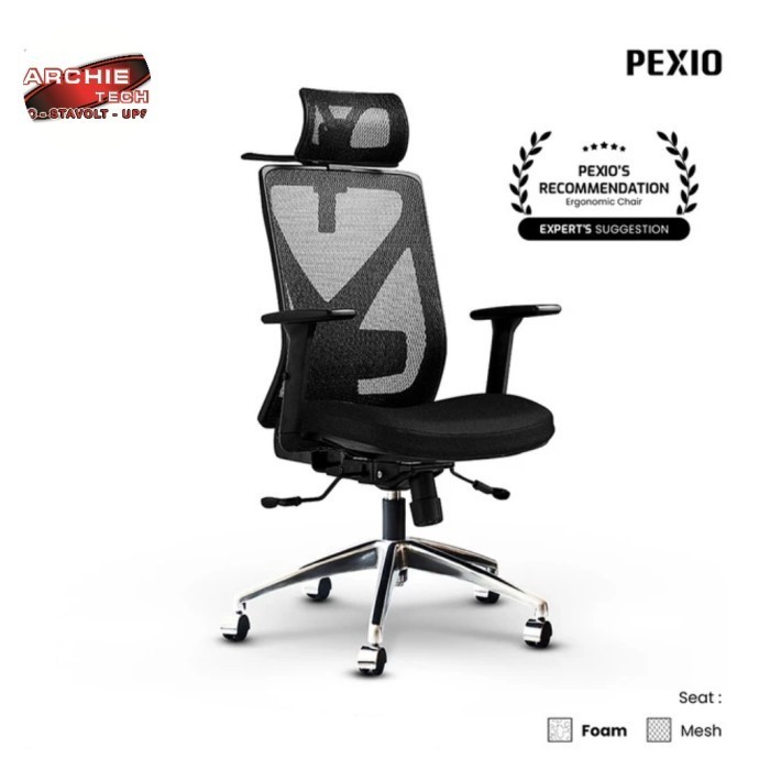 Jual Kursi Kantor Pexio Mike Ergonomis Office Chair - Mike 2.0 Mesh ...