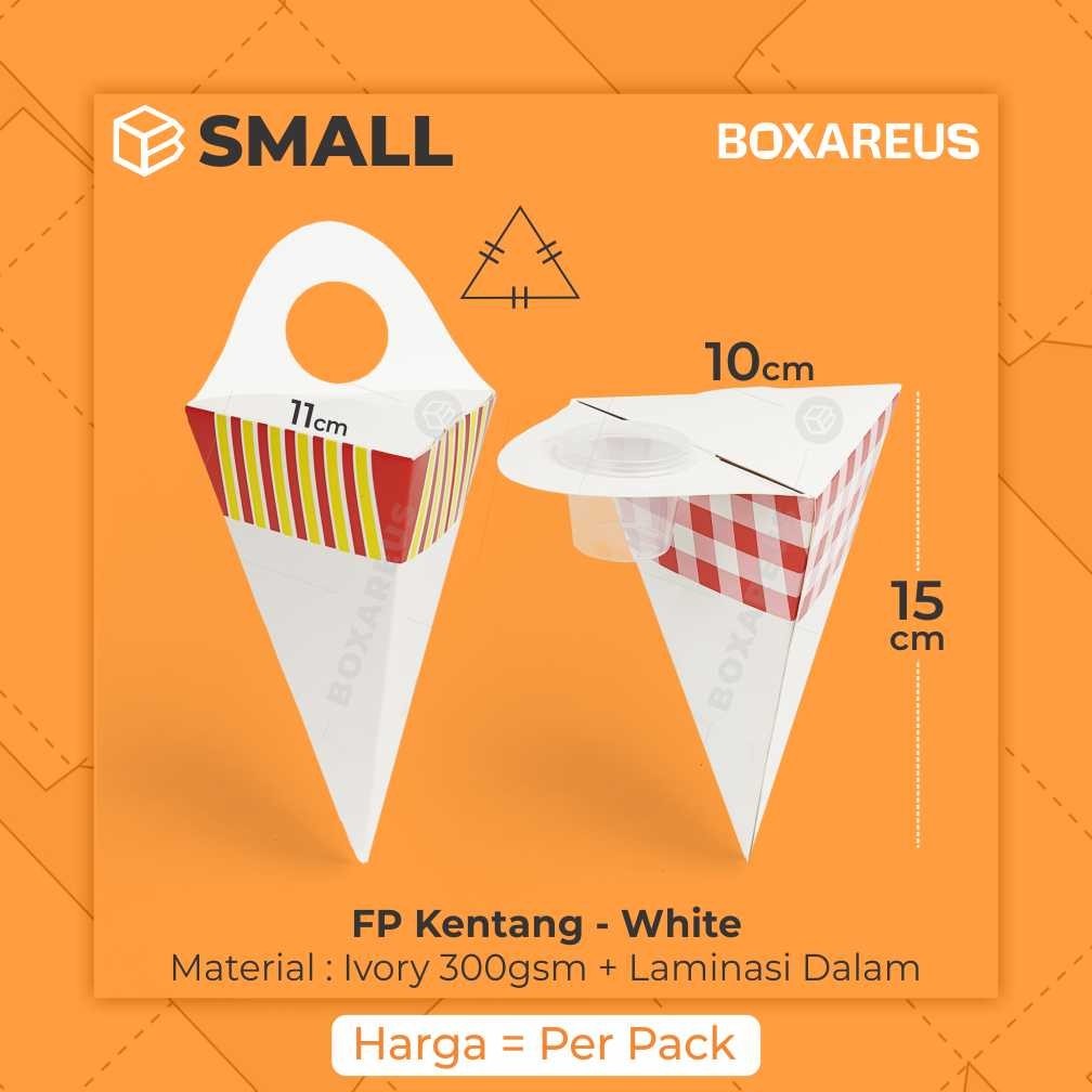 Jual Dus Kemasan Kentang Goreng Box Churros French Fries Packaging | FP ...