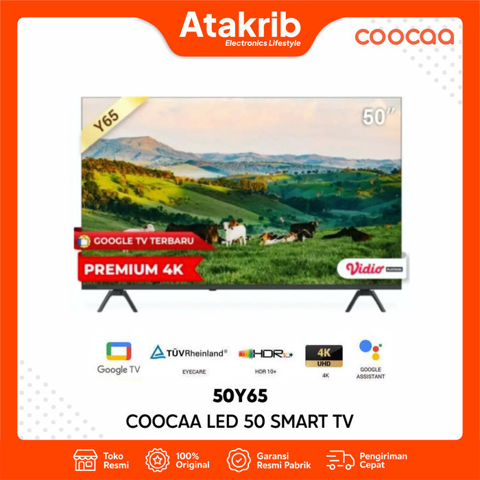 Jual COOCAA LED 50 50Y65 4K UHD Google Smart TV | Shopee Indonesia