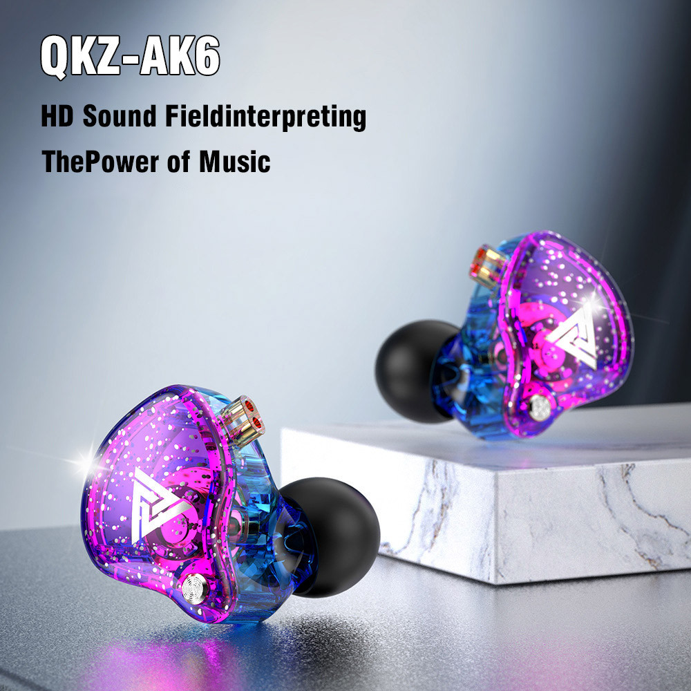 Jual QKZ AK6 Pro Headphones In-ear with Mic Stereo HiFi Subwoofer Sports Earbuds Wireless ...