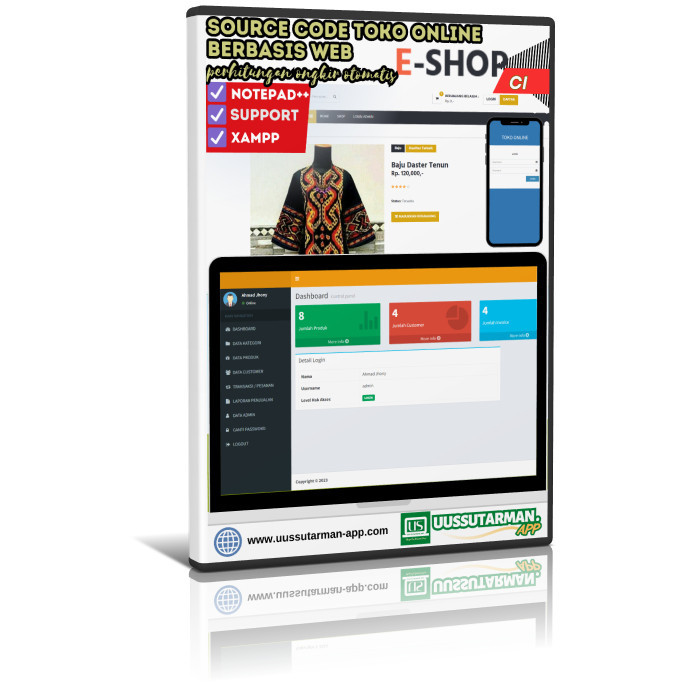 Jual Aplikasi Web Toko Online PHP dan MySQLi Perhitungan Ongkir Otomatis | Shopee Indonesia