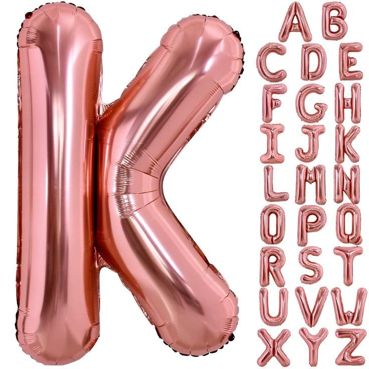 Jual BALON FOIL HURUF PINK 32 INCH 80 INCH / BALON FOIL ABJAD PINK ...