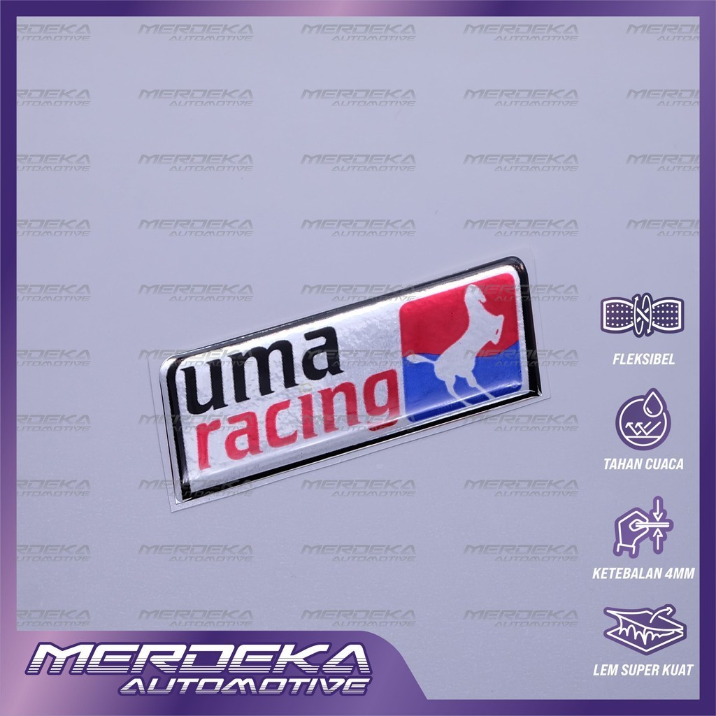 Jual Emblem logo uma racing / emblem timbul uma racing / sticker uma ...
