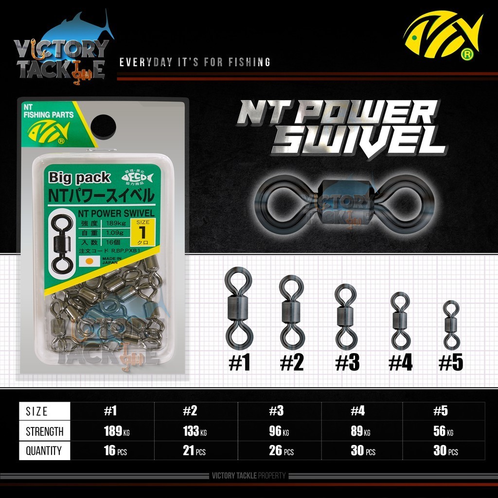Jual Rolling SWIVEL | NT SWIVEL POWER BIG PACK BP348 - Kili Kili ...
