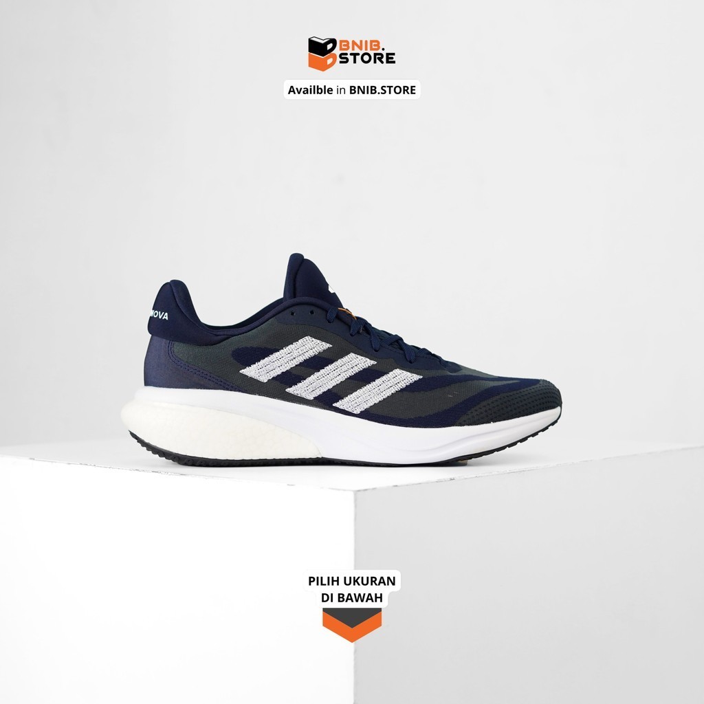Jual Sepatu Lari Pria Adidas Supernova 3 Navy [IE4359] Original ...